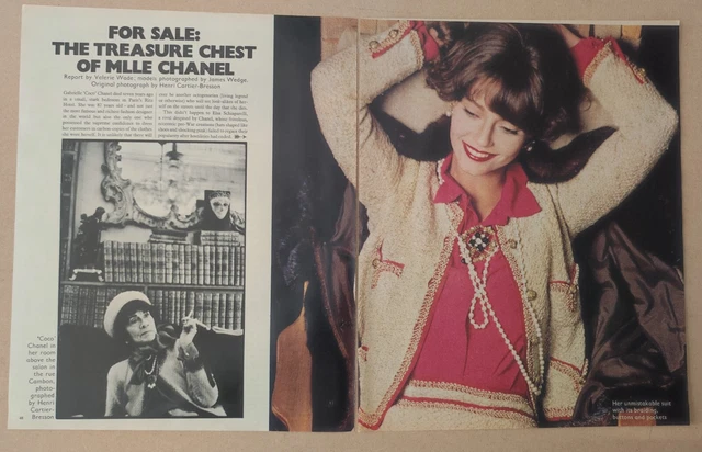 COCO CHANEL-THE TREASURE chest of Mlle Chanel original UK Press Article ...