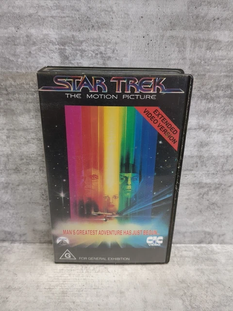 STAR TREK THE Motion Picture VHS Movie Video Cassette Tape $19.90 ...