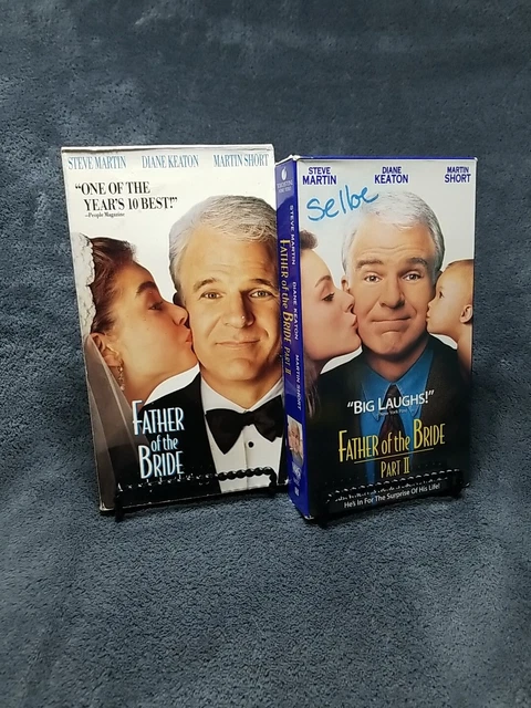 FATHER OF THE Bride 1 and 2 VHS Steve Martin Diane Keaton Martin Short ...