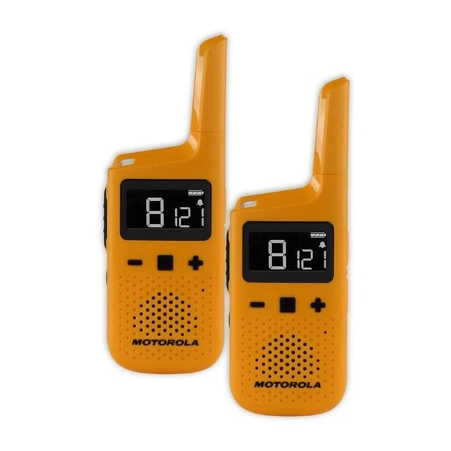 TALKIES-WALKIES MOTOROLA TALKABOUT T72 - Jaune - Portée 8 km - PMR446 ...
