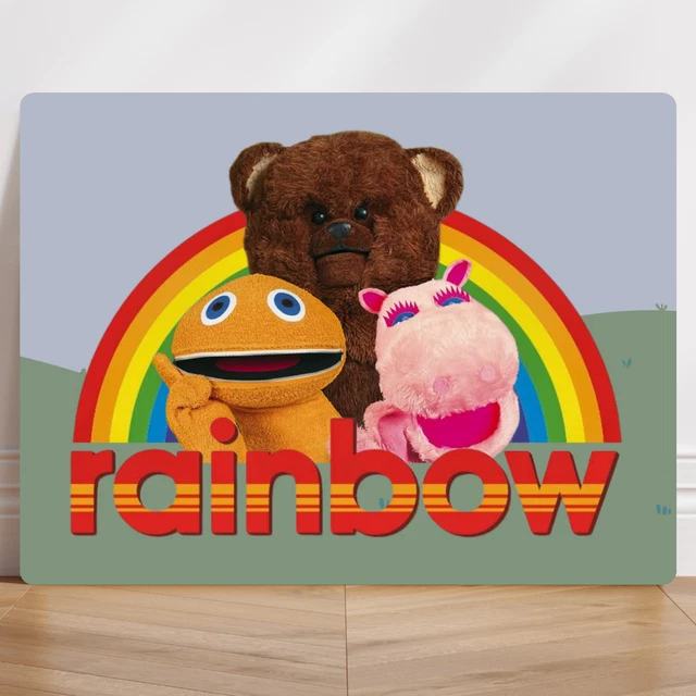 RAINBOW RETRO TV Show Aluminium Metal Sign Wall Art Poster Gift £5.49 ...