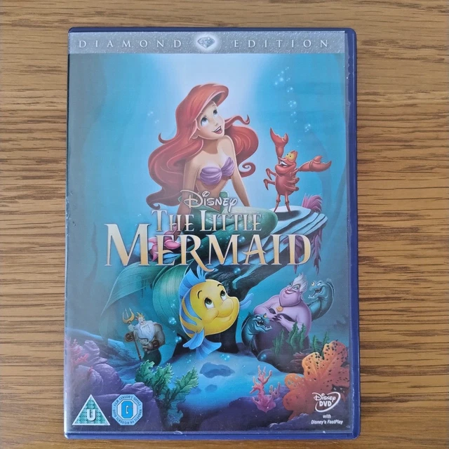 THE LITTLE MERMAID DVD Disney Diamond Edition Animated Movie Mermaid ...
