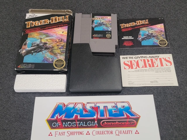 NES NINTENDO TIGER-HELI boîte CIB complète jeu ronde sceau noir EUR 47 ...