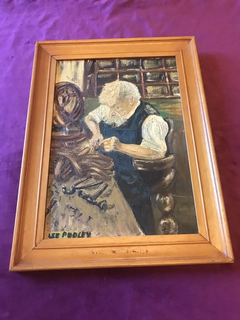 ORIGINAL LEE POOLEY oil painting on board signed & framed £30.00 ...