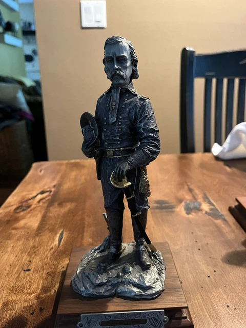 RARE CHILMARK &GEORGE A. Custer" Civil War FJ Barnum Pewter Sculpture ...