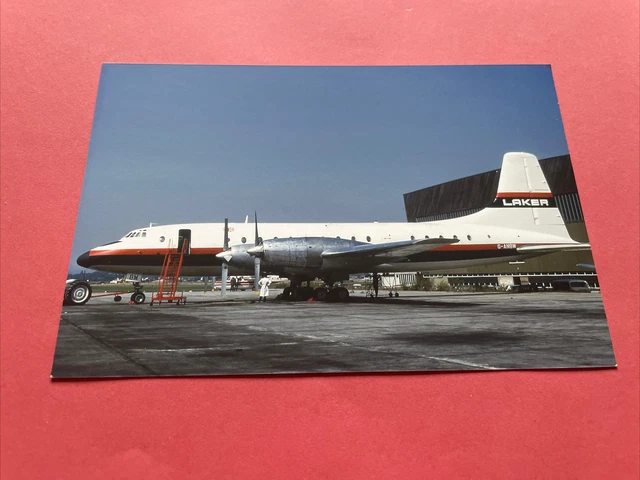 LAKER AIRWAYS BRISTOL Britannia G-ANBM colour photograph £0.99 ...