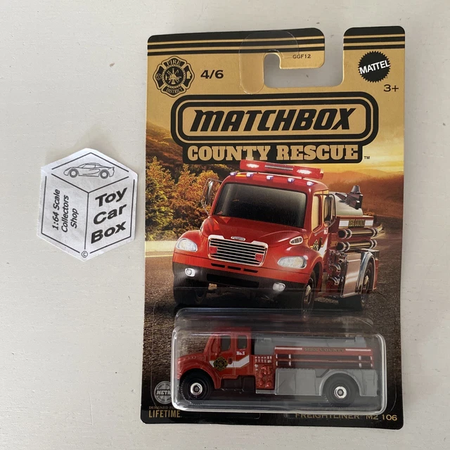 2023 MATCHBOX COUNTY Rescue Themed #4 Freightliner M2 106 (Red) D00 $5. ...