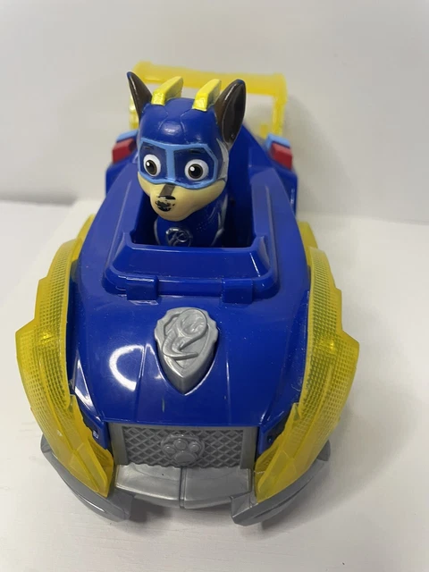 PAW PATROL, MIGHTY Pups Super PAWs Chase’s Deluxe Vehicle with Lights ...