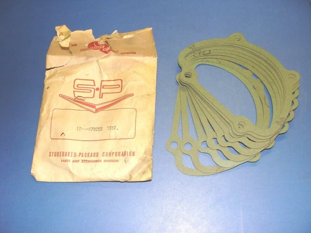 NOS STUDEBAKER STEERING Box Side Cover Gasket part #679255 Lot of (9 ...
