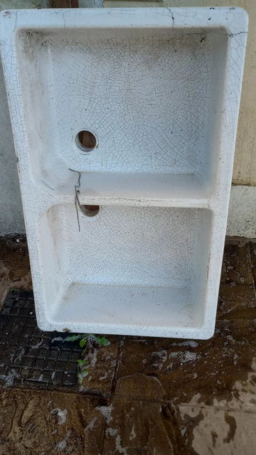 DOUBLE LARGE BUTLER'S Sink 90x56x24cm Garden Planter Use Only French ...