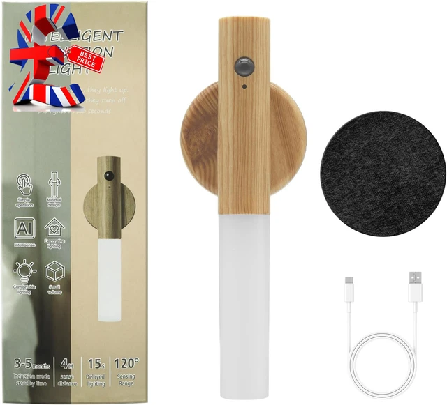 PORTABLE RECHARGEABLE WALL Light, Removable Magnetic Motion Sensor ...
