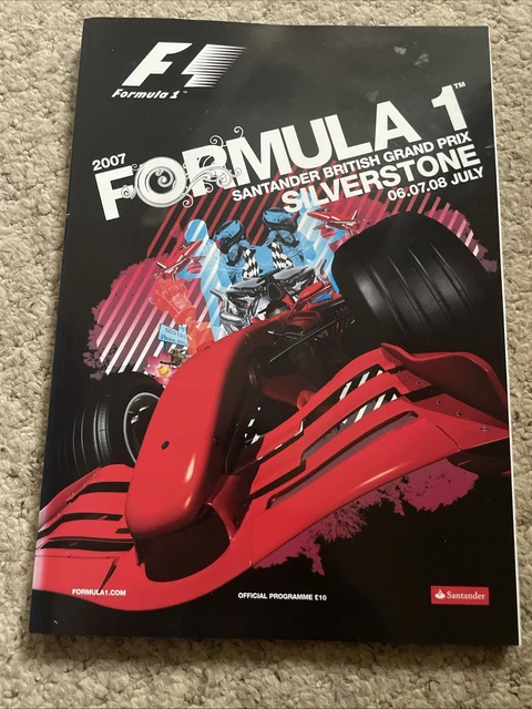 BRITISH F1 GRAND Prix Programme /Ticket/racecard 2008 Silverstone 6th ...