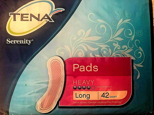 TENA SERENITY Heavy absorbency long Incontinence/Bladder Control Pad 42 ...