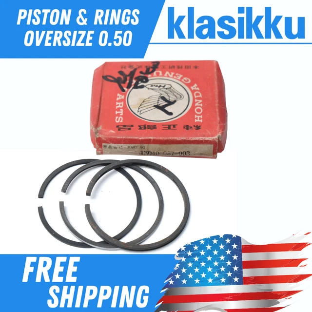 OEM HONDA C70 ATC70 CL70 SL70 XL70 CT70 Piston Rings Size 0.75 Nos ...