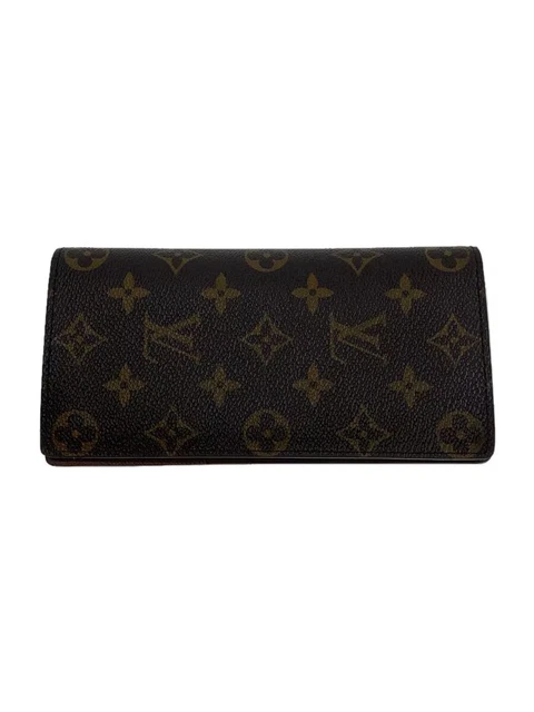 LOUIS VUITTON PORTE Feuilles Brother Monogram Tela BRW PVC BRW Uomo s ...