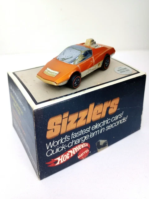 VERY RARE HOT Wheels Sizzlers "Hot Head" (6505) matte gold, Redline ...