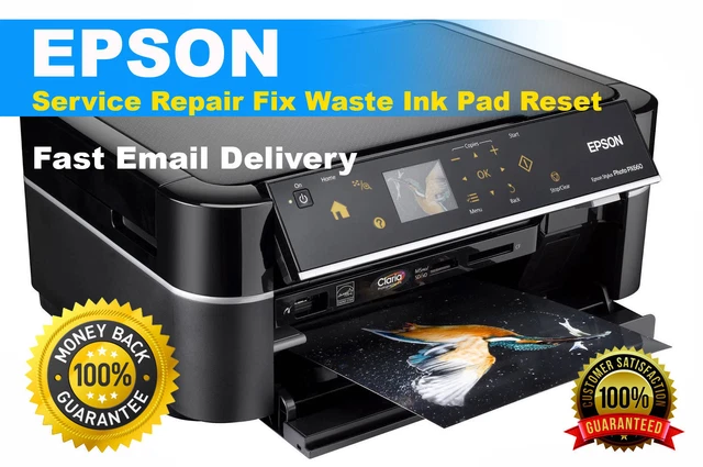 RESET WASTE INK Pad EPSON L655 with Keys unlimited use - Delivery Email ...