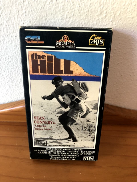 RARE THE HILL VHS - Sean Connery. Cel Cardboard box. PAL Format $20.00 ...