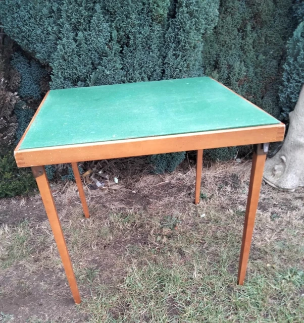 VINTAGE VONO FOLDING card games table £57.88 - PicClick UK