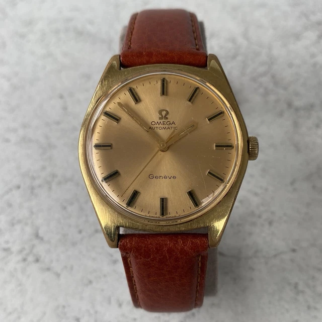 1969 OMEGA GENÈVE Gold Plated 165.041 Automatic Cal.552 Watch - Needs ...