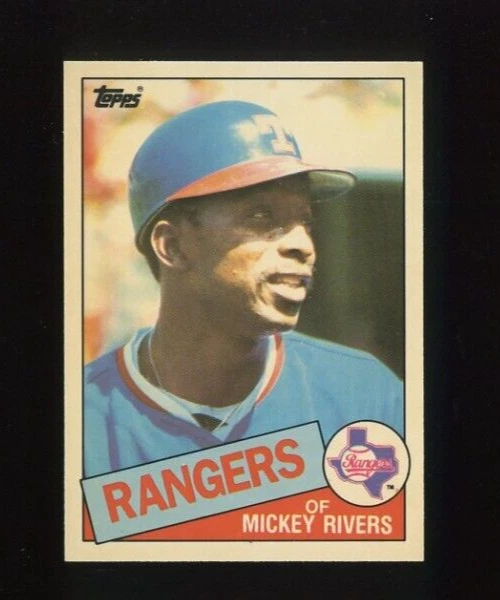 1985 TOPPS TIFFANY #371 Mickey Rivers Rangers Texas EUR 1,40 - PicClick FR