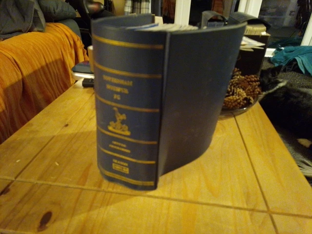 OFFICIAL TOTTENHAM PROGRAMME Binder /holder. 1997/98 & Home Programmes ...
