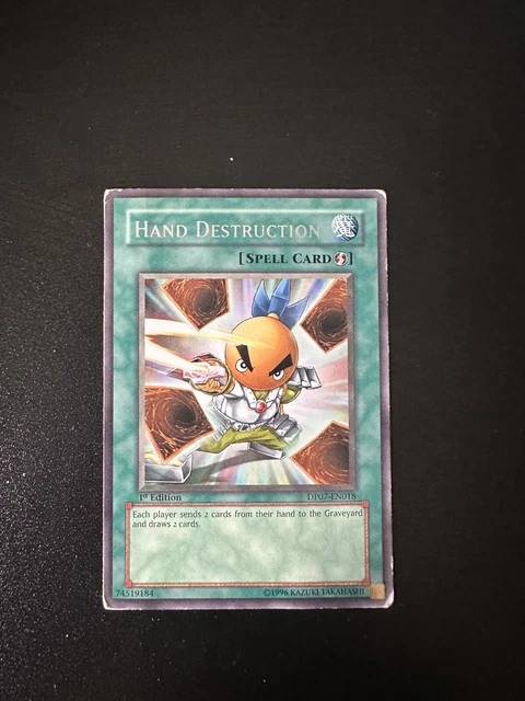 CARTA YUGIOH YU-GI-OH HAND DESTRUCTION prima edizione inglese EUR 5,90 ...