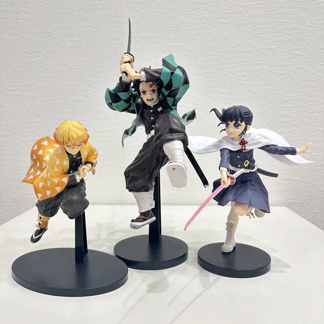 LOTTO 3 FIGURE Demon slayer Tanjiro Zenitsu Kanao Banpresto Koyoharu ...