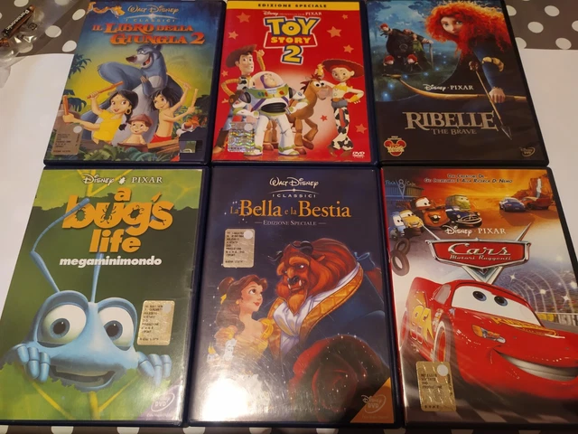 LOTTO DVD WALT Disney - Toy story2-Cars-A bug's life-Ribelle-La bella ...