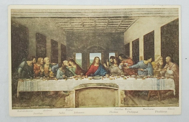 POSTCARD THE LAST Supper by Leonardo Da Vinci, Milan, Italy £7.69 ...