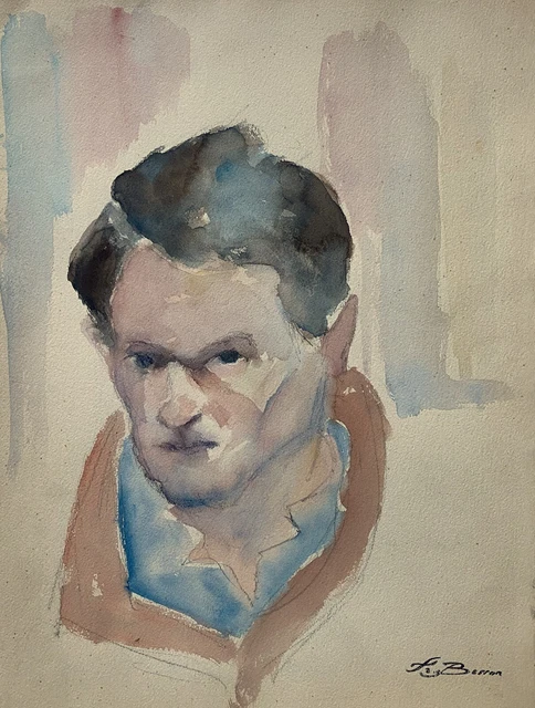AQUARELLE &AUTOPORTRAIT& ARTISTE François BESSON (Lausanne 1904 ...