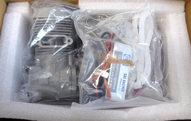 NGH GT25 25CC 2 Stroke Petrol Engine+ignition unit & exhaust boxed new ...