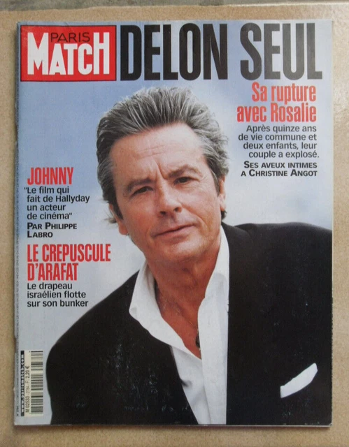 PARIS MATCH N° 2784 ALAIN DELON JOHNNY HALLYDAY Jennifer Lopez Jean ...