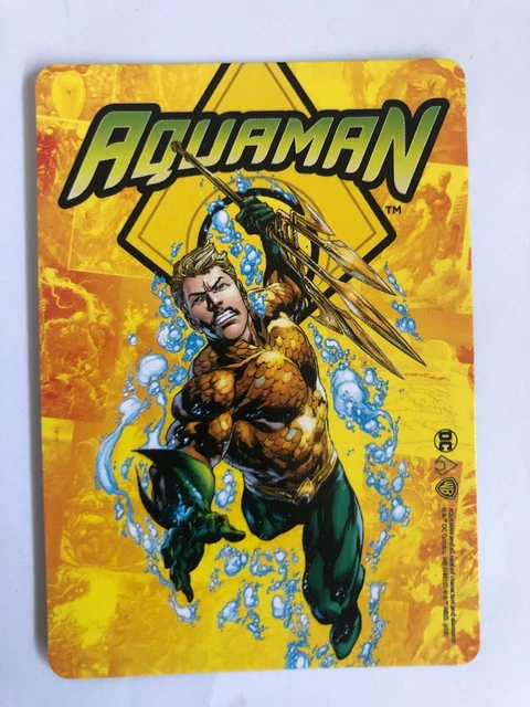 AQUAMAN SUPERHERO DC Comics Super Hero Sea King Kingdom Poker Swap ...