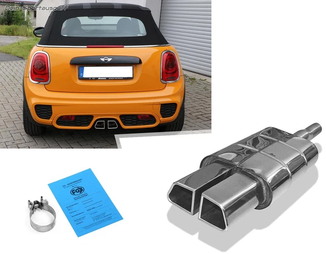 FOX INOX SPORT MINI COOPER S F56 F57 à Partir De 2014 2x95x78mm Trapèze ...