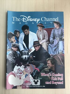 THE DISNEY CHANNEL Magazine June/August 1986 The Care Bear Movie £15.12 ...