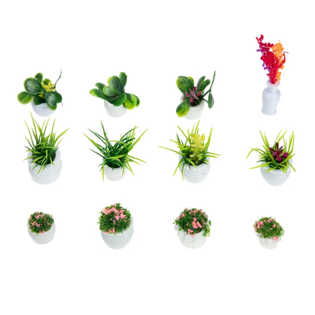 12 PCS VASI Per Piante Da Esterno Modello Mini Pianta Decorazioni EUR ...