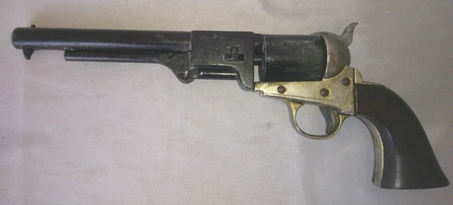 ANCIEN JOUET REPLIQUE GRAND REVOLVER GOLT MODELE 1851 cal 36 A PETARD ...