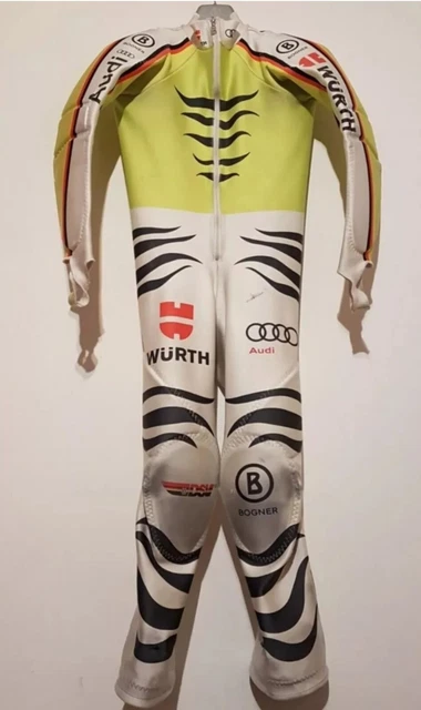 BOGNER DSV RENNANZUG Slalom gepolstert Gr. L Skirennanzug Grün 20/21 M ...