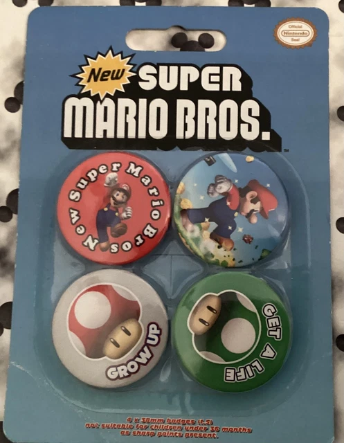SUPER MARIO BROS badges Pack new £5.00 - PicClick UK
