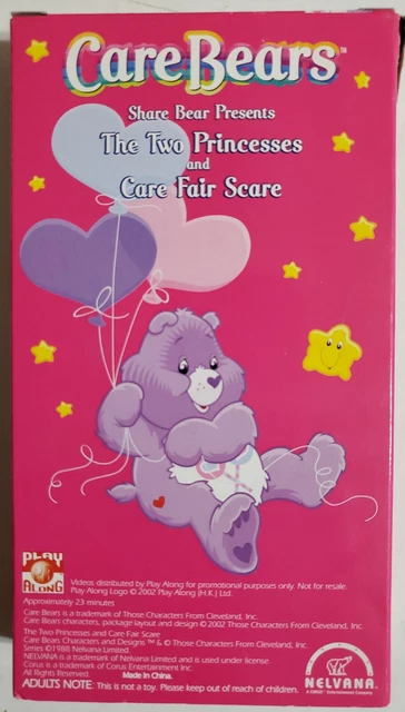 CARE BEARS : The Two Princesses And Care Fair Scare VHS 2002 £7.21 ...