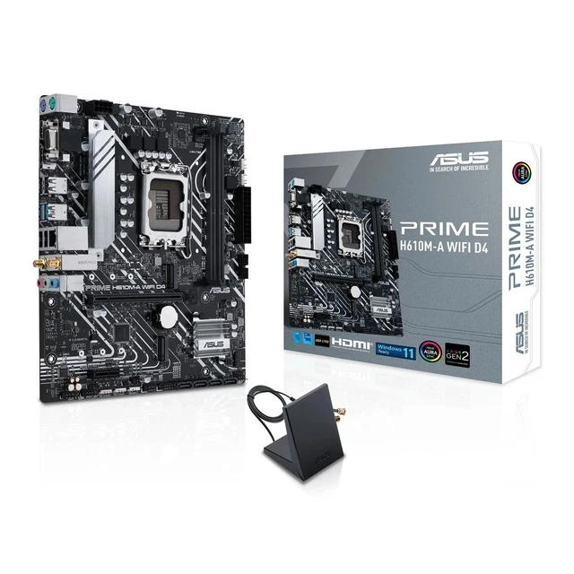 ASUS PRIME H610M-A WIFI D4 (Socket 1700/H610/DDR4/S-ATA 600/Micro ATX ...