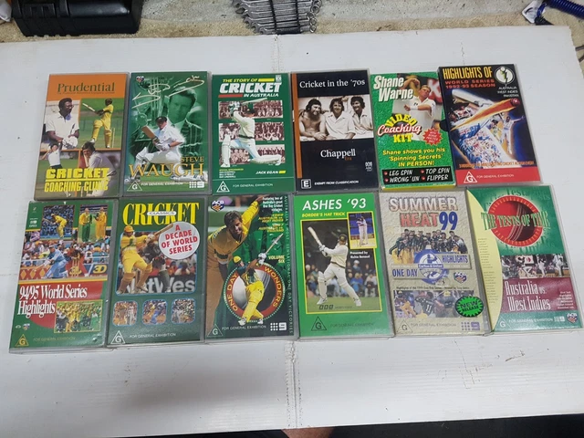 CRICKET VHS VIDEOS X 12 Collectible $39.95 - PicClick AU