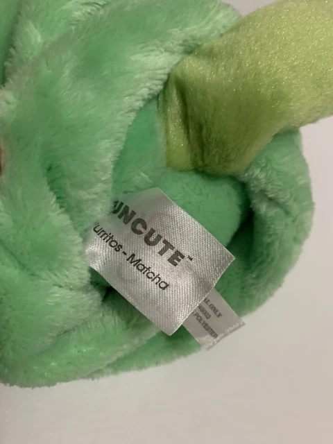 UNCUTE MATCHA PURRITO Cute Green Kitten Wrapped Green Blanket 7" Plush ...