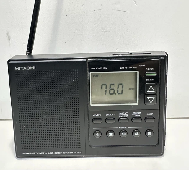 VINTAGE HITACHI FM/MW/SHORTWAVE/PLL Synthesized Receiver Kh-D650 $118. ...
