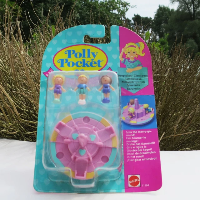 NEU POLLY POCKET Mini Merry-Go-Round Pals Karussell 100% Komplett von ...