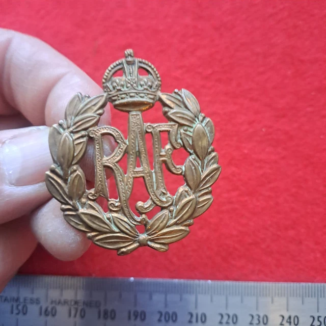 WW1 BRITISH ROYAL Air Force RAF Bronze Officers Cap Badge Lugs £12.99 ...