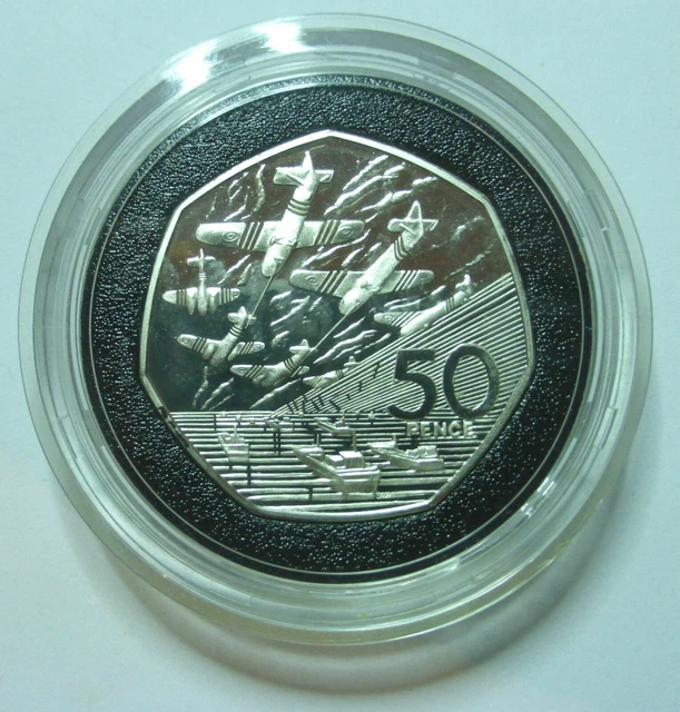 RARE 50 PENCE Piece 1994 D-Day Normandy Landings - Mint Condition (Os5 ...