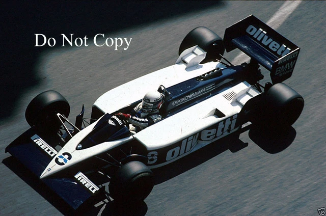 ELIO DE ANGELIS Brabham F1 Monaco GP 1986 Photograph 2 £4.00 - PicClick UK