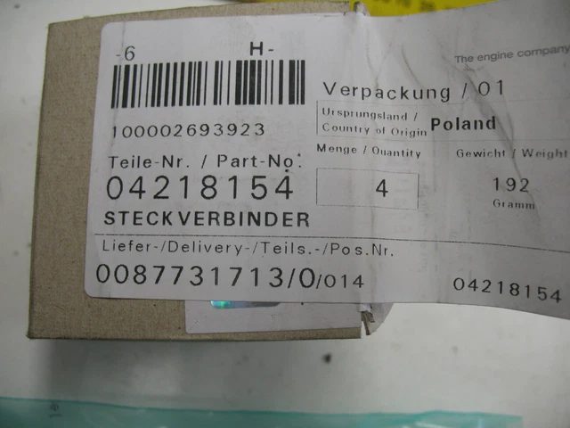 DEUTZ 04218154 BF4M2012 TD2011LO4 & others engine wiring loom harness ...